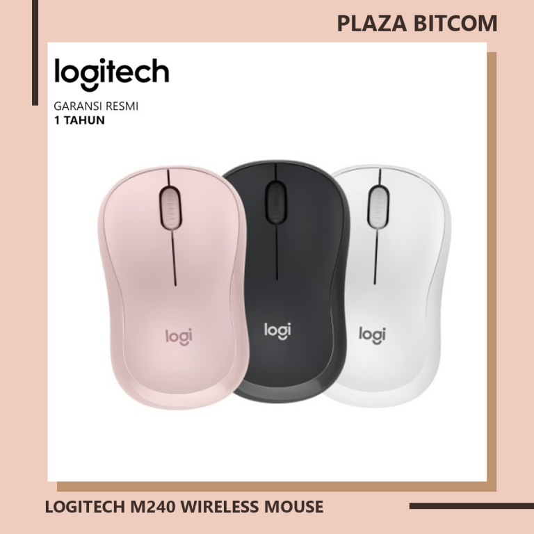 LOGITECH Mouse Wireless Bluetooth M240 Silent Click – BITCOM PLAZA