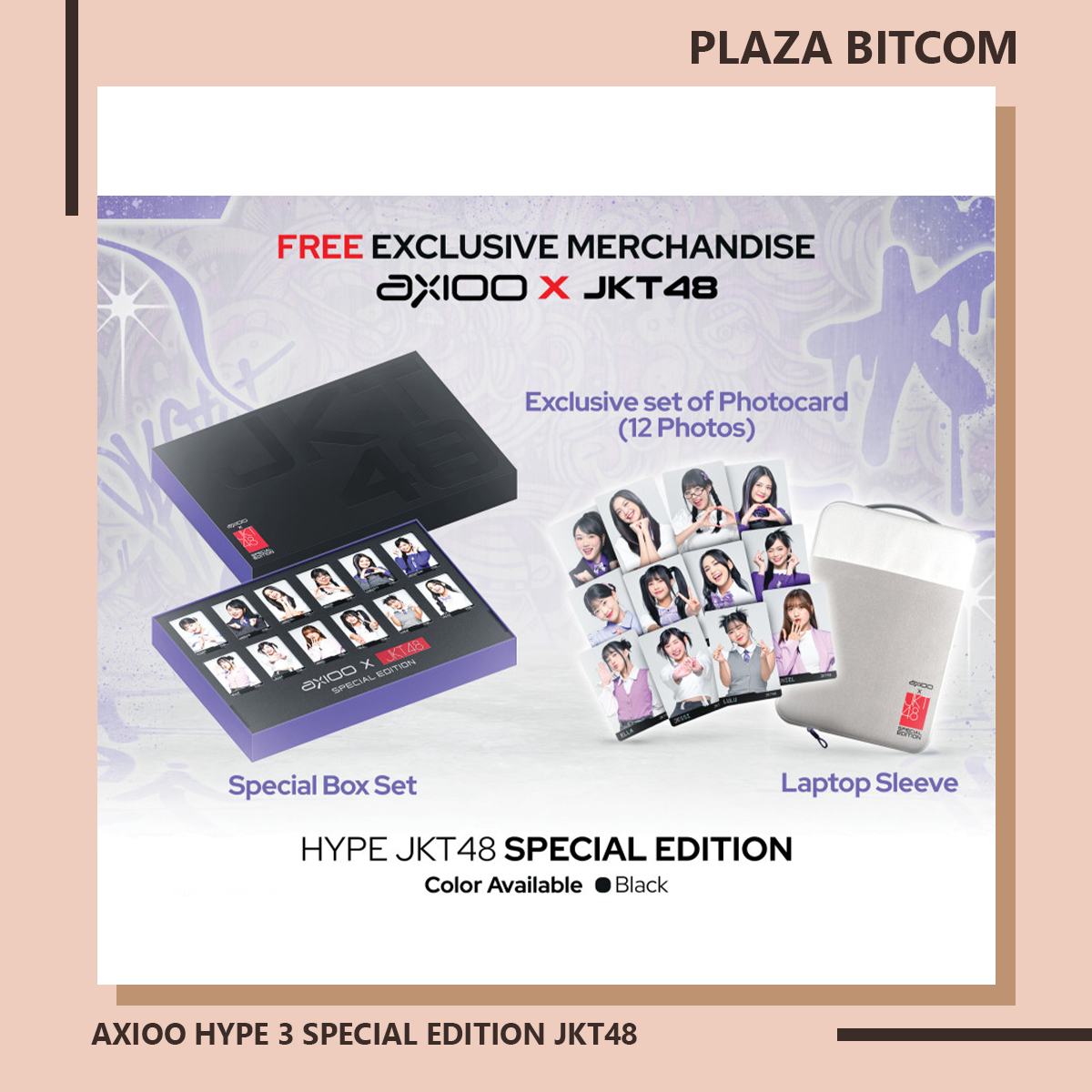 AXIOO HYPE 3 SPECIAL EDITION JKT48 Intel Ci3 1215U 16GB 512SSD WINDOWS ...