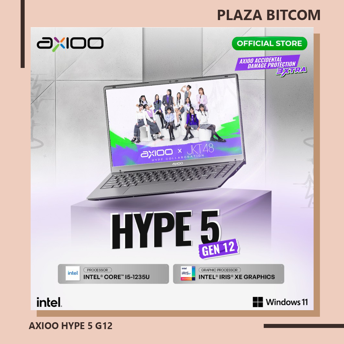 AXIOO HYPE 5 G12 Intel Core i5-1235U 8GB 256GB 14″ FHD IPS WINDOWS 11 ...