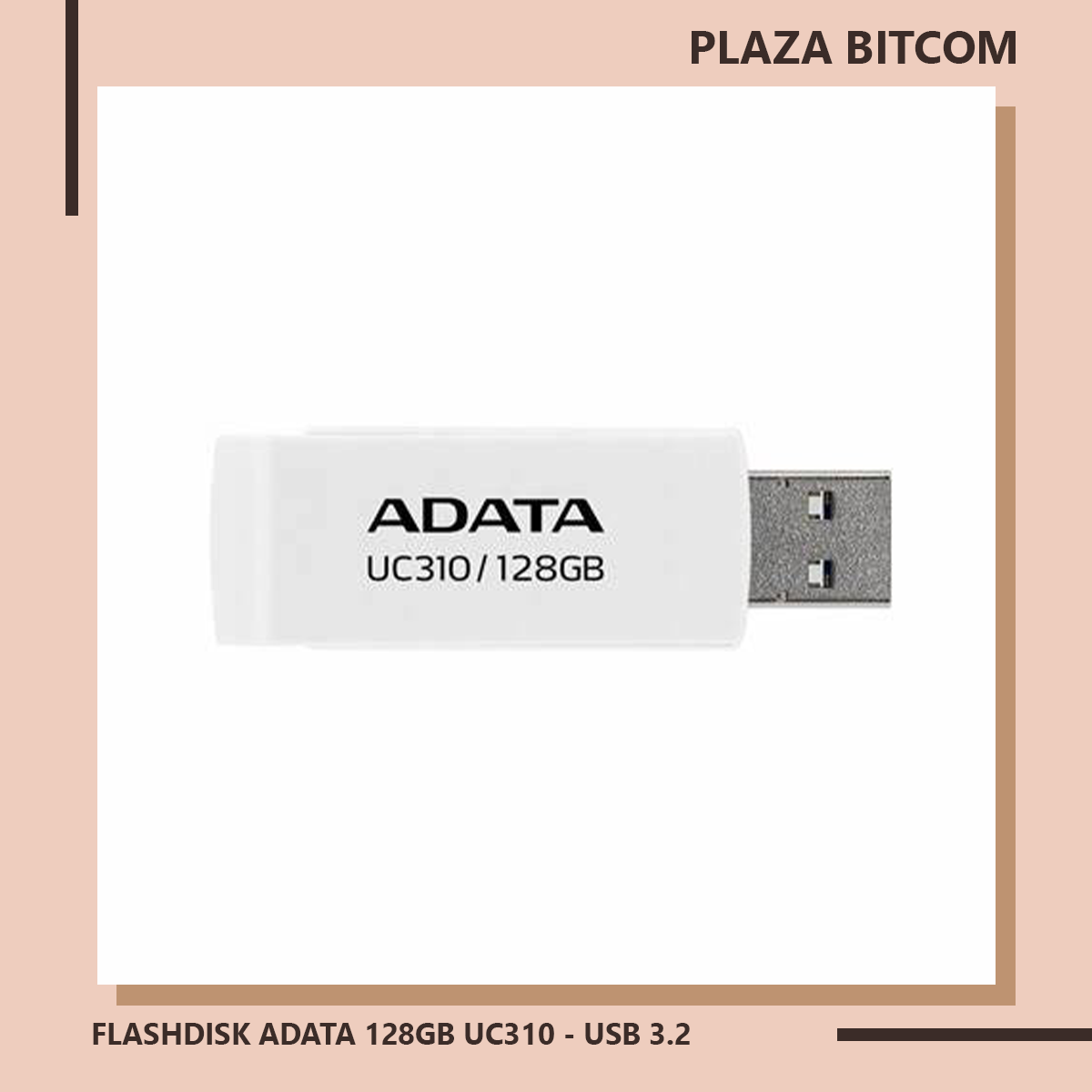 FLASHDISK ADATA 128GB UC310 MyFlash USB 3.2 – WHITE – BITCOM PLAZA
